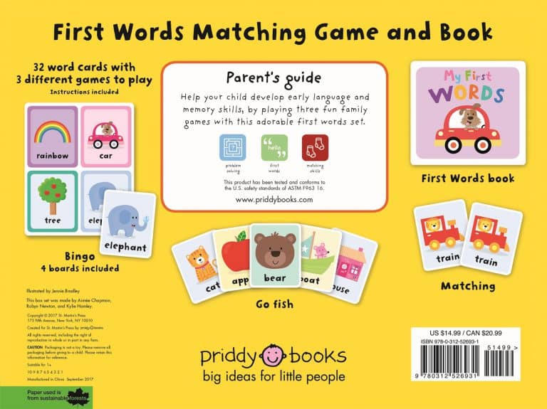 My First Words Matching Game and Book Set - Priddy Books