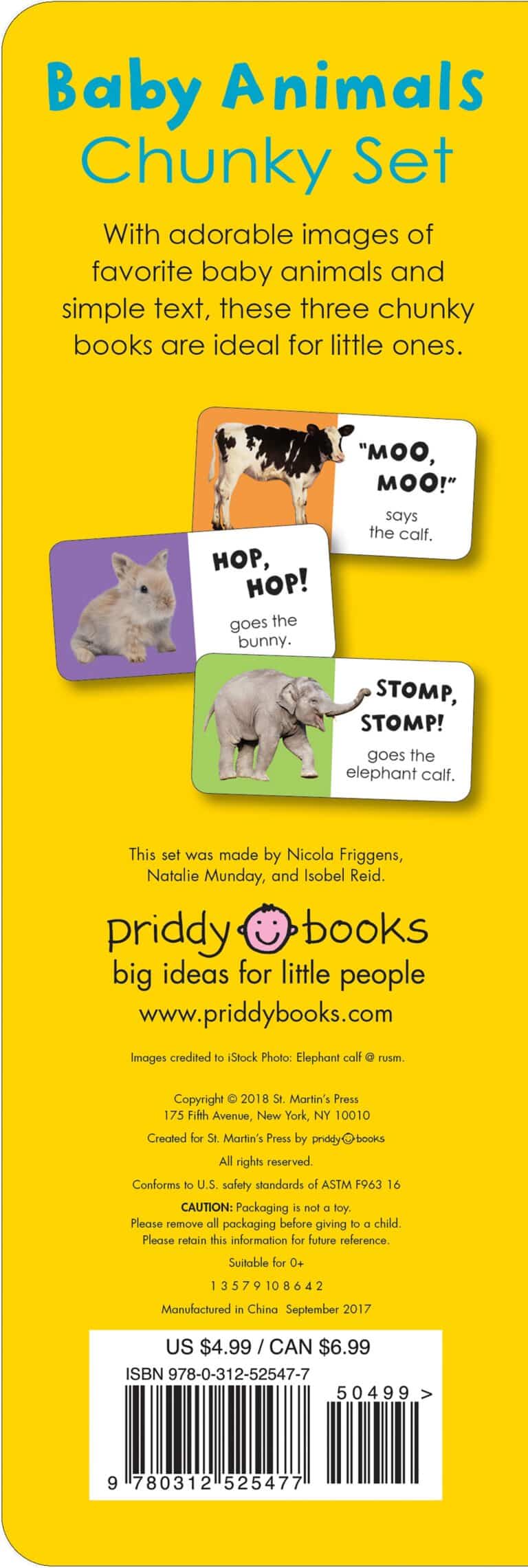 Chunky pack: Baby Animals Chunky Set (3 titles) - Priddy Books