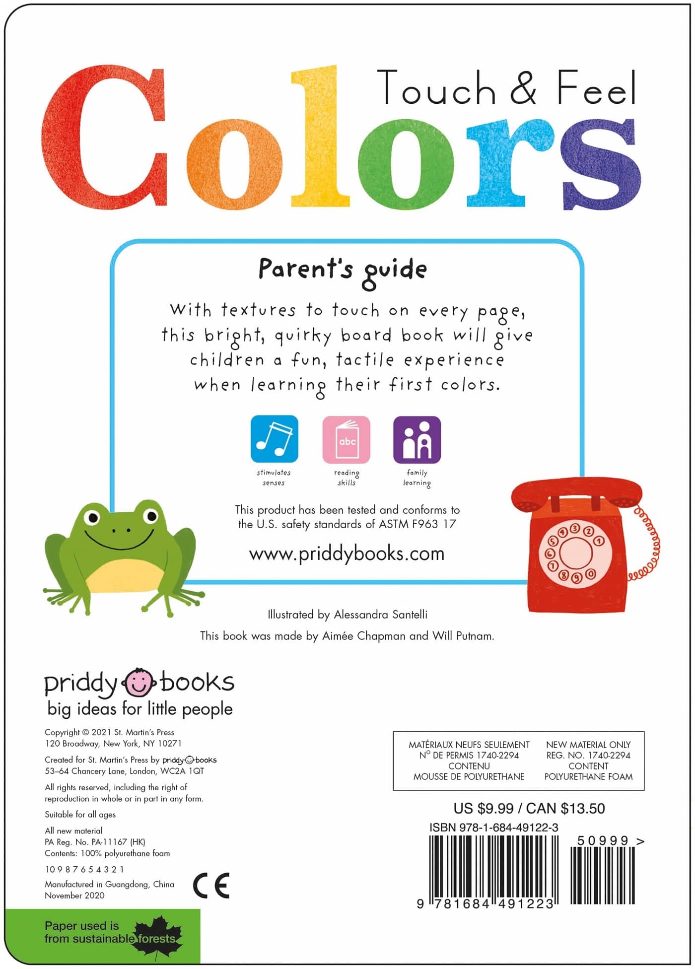 Learn and Explore: Touch and Feel Colors - Priddy Books