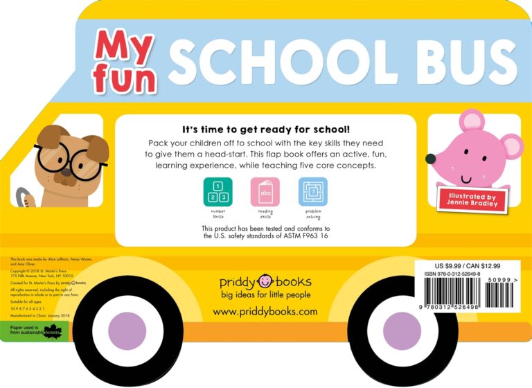 My Fun School Bus Lift-the-flap - Priddy Books