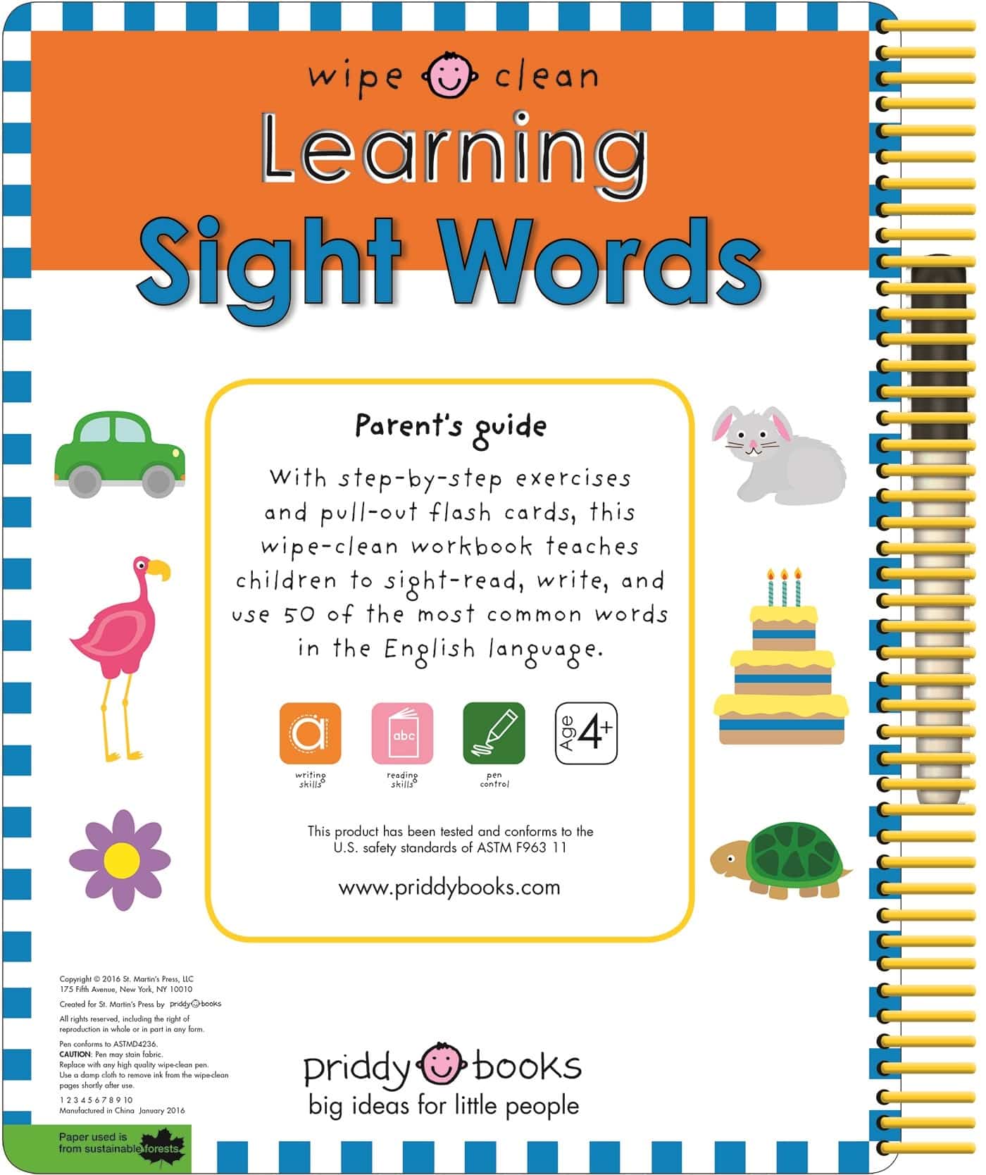 Wipe Clean: Learning Sight Words - Priddy Books