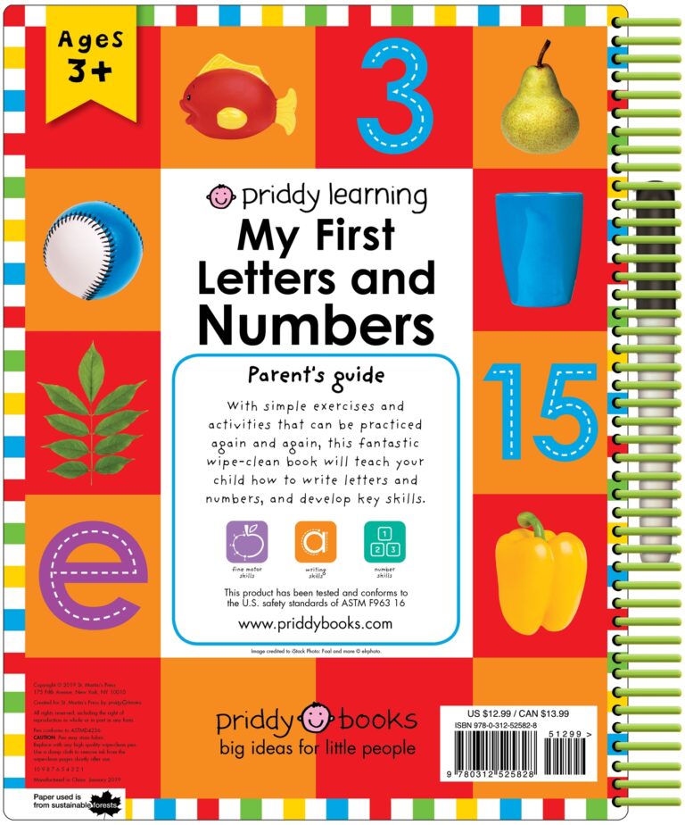 Wipe Clean Workbook: My First Letters and Numbers - Priddy Books