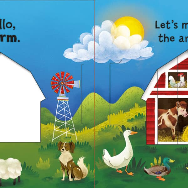 Sliding Pictures: Hello Farm - Priddy Books