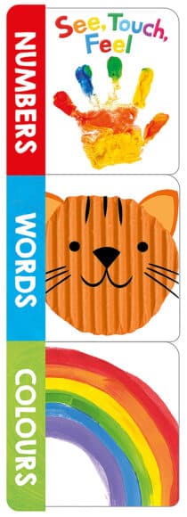 See, Touch, Feel Words, Numbers, Colours (Chunky Set) - Priddy Books